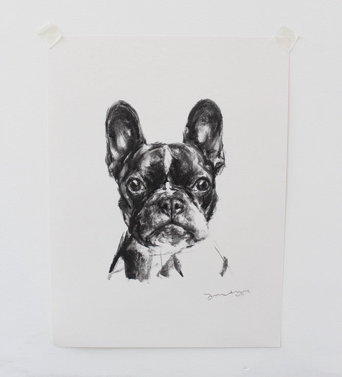 French Bulldog portrait - Charcoal sketch ORIGINAL – PaintMyDog | Dog ...